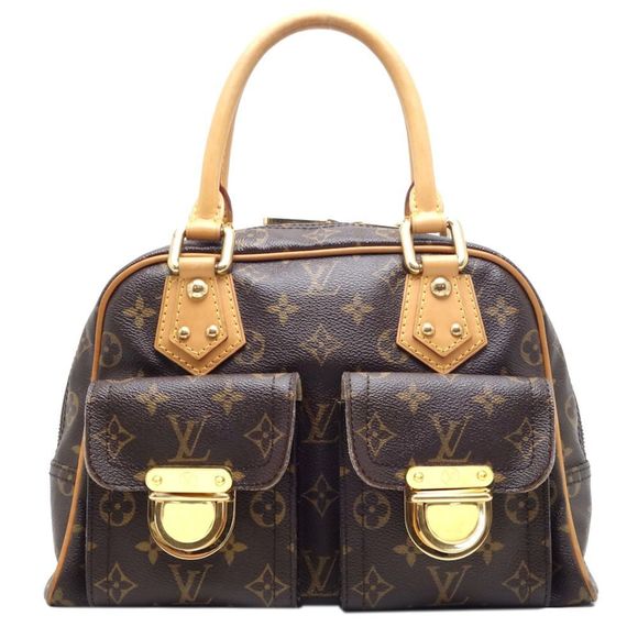 Louis Vuitton | Bags | Louis Vuitton Monogram Manhattan Pm M4026 Handbag Brown 450226 | Poshmark